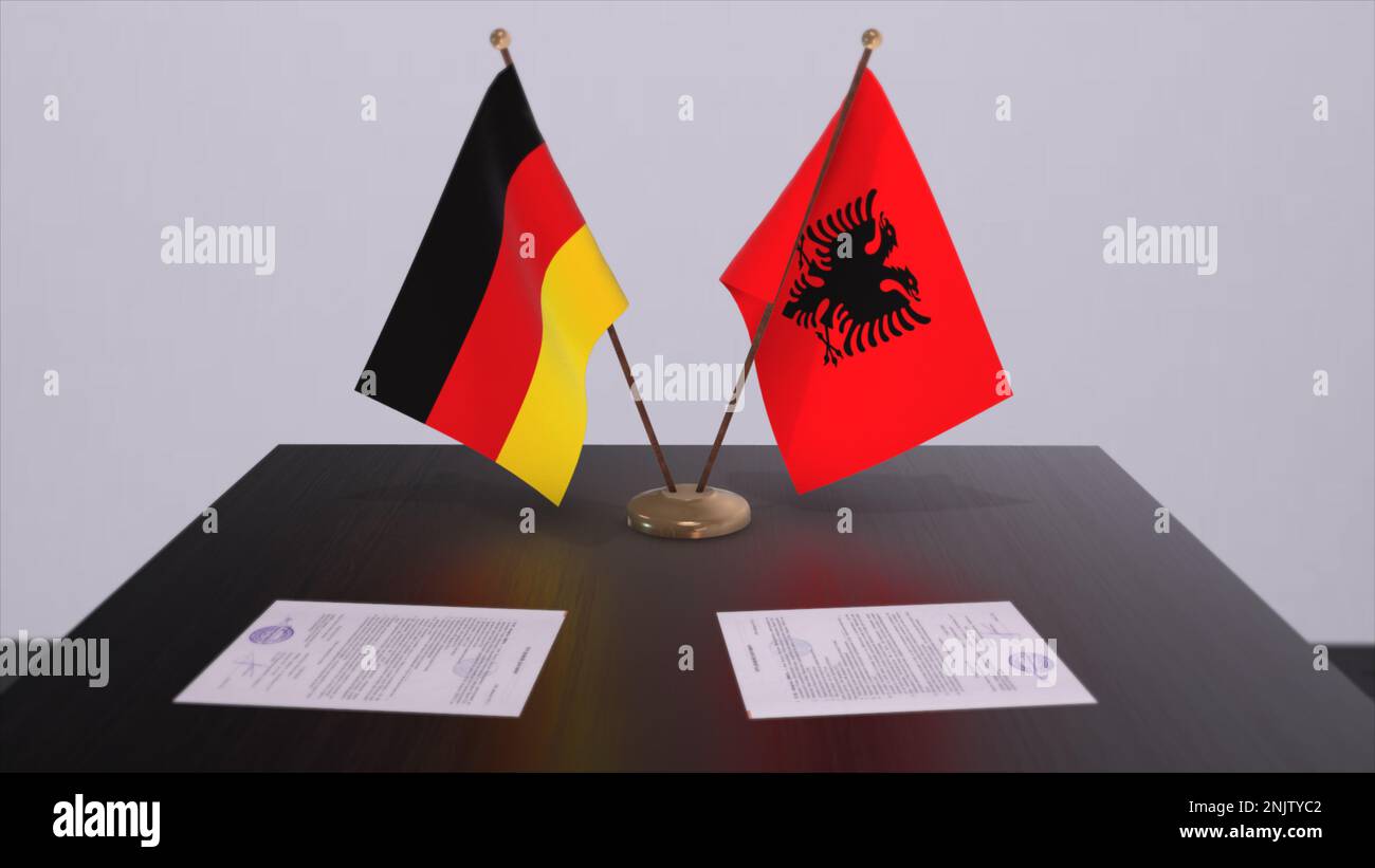Albania and Germany flag, politics relationship, national flags ...