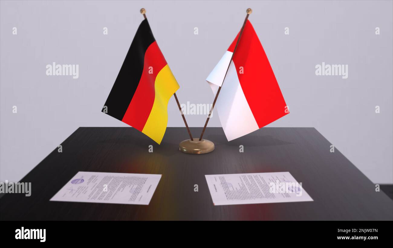 Indonesia and Germany flag, politics relationship, national flags ...