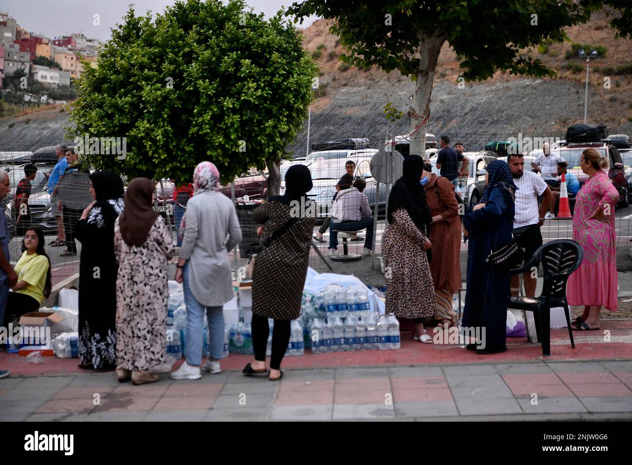 Long queues at the border of Ceuta for the Strait Crossing Operation 02 ...