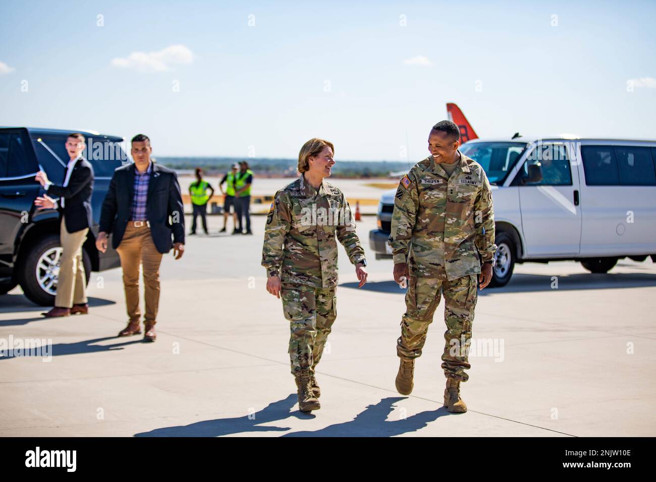 U.S. Southern Command Commanding General, Gen. Laura Richardson, walks ...