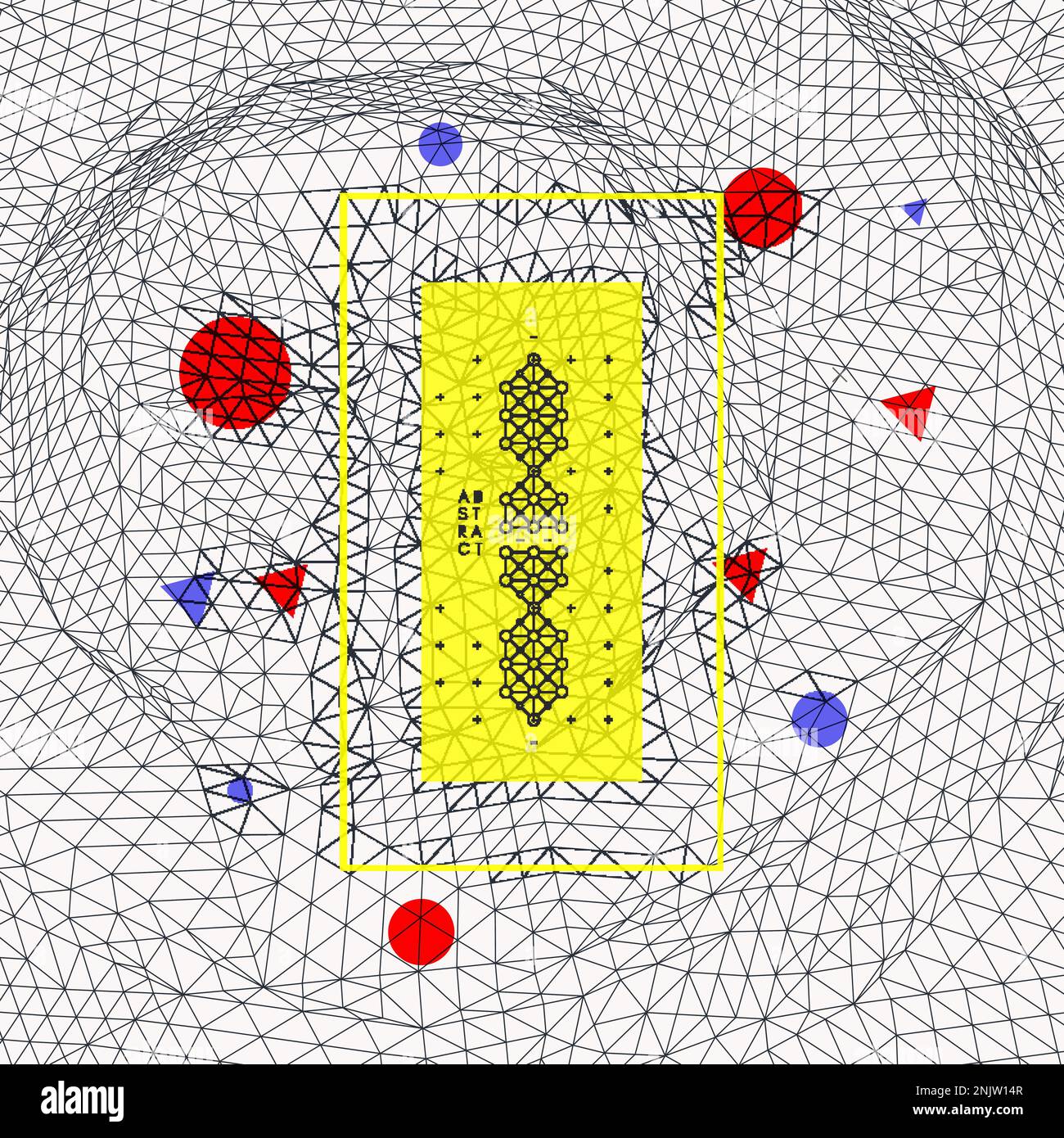 Abstract Science Or Technology Background Graphic Design Network Illustration 3d Grid Surface