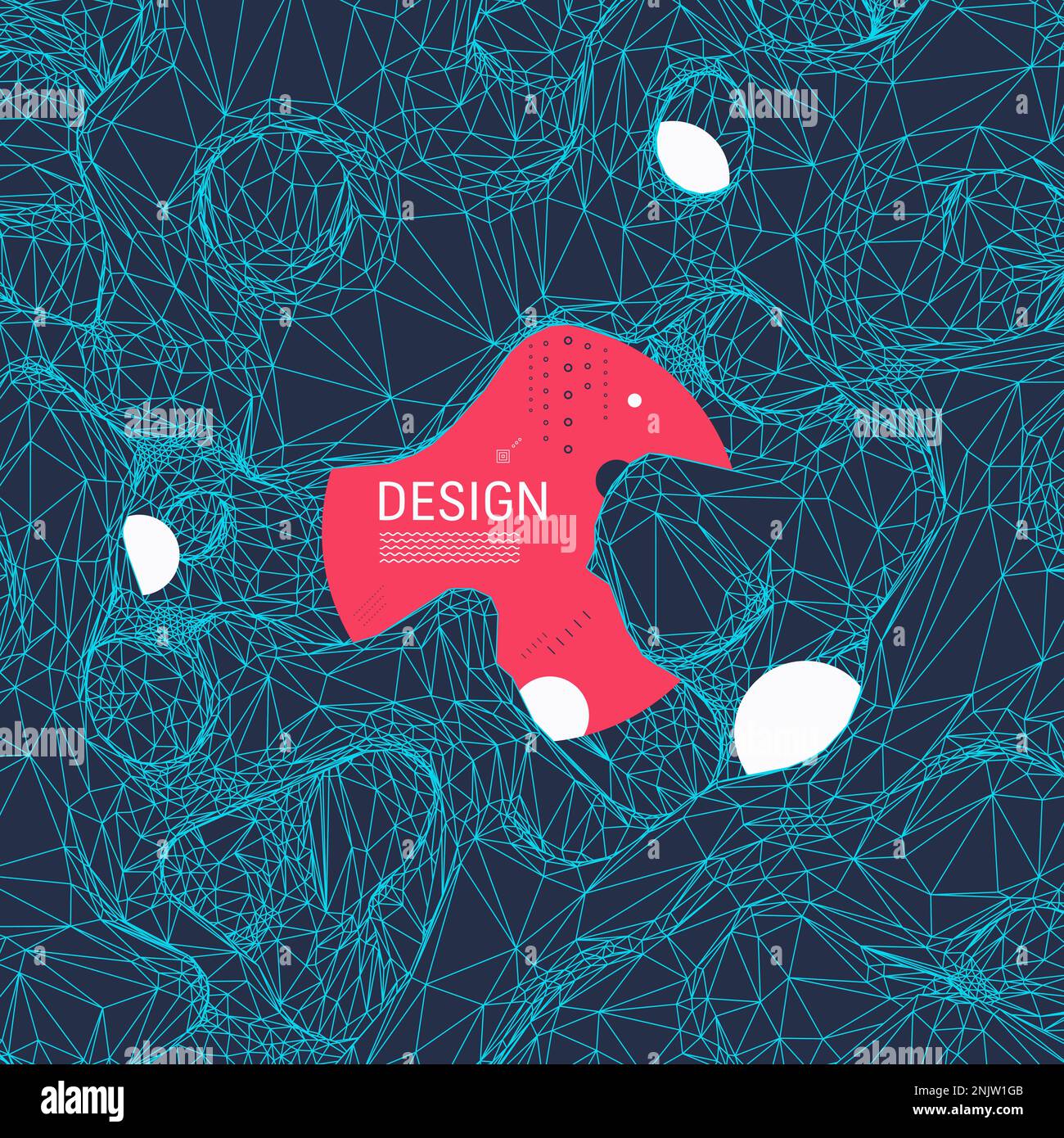 Abstract science or technology background. Graphic design. Network ...