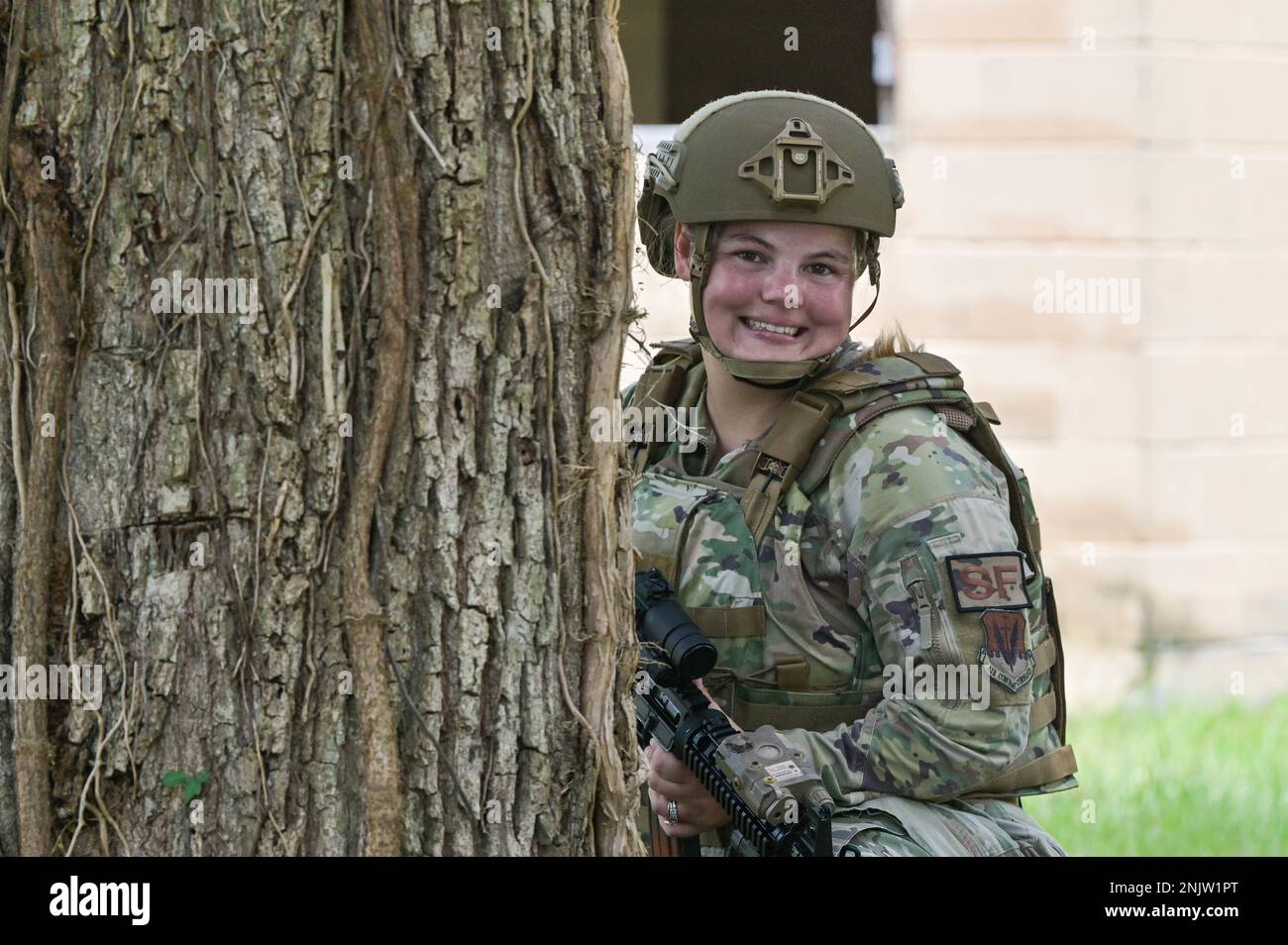 U.S. Air Force Staff Sgt. Destiny Clarke, 23rd Security Forces entry ...