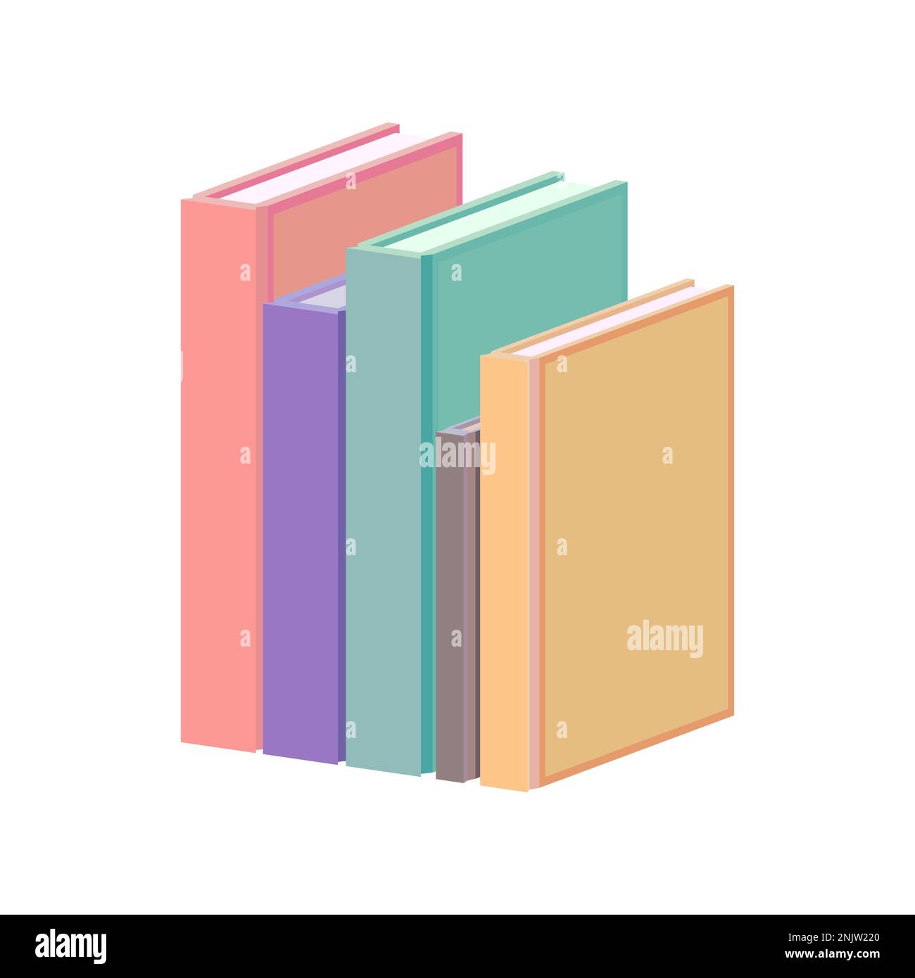 Books in flat design style, vector illustration Stock Vector Image ...