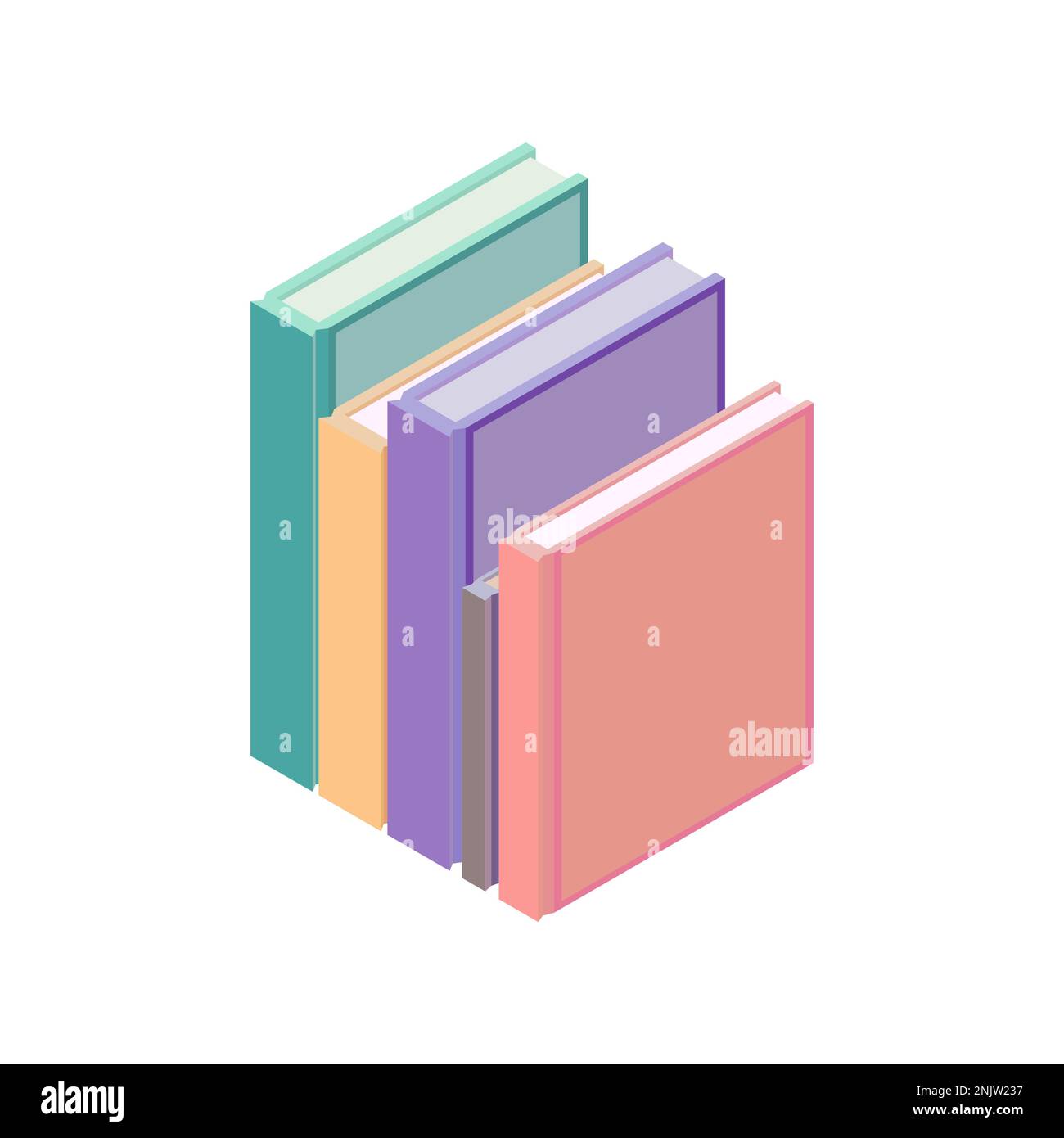 Books in flat design style, vector illustration Stock Vector Image ...