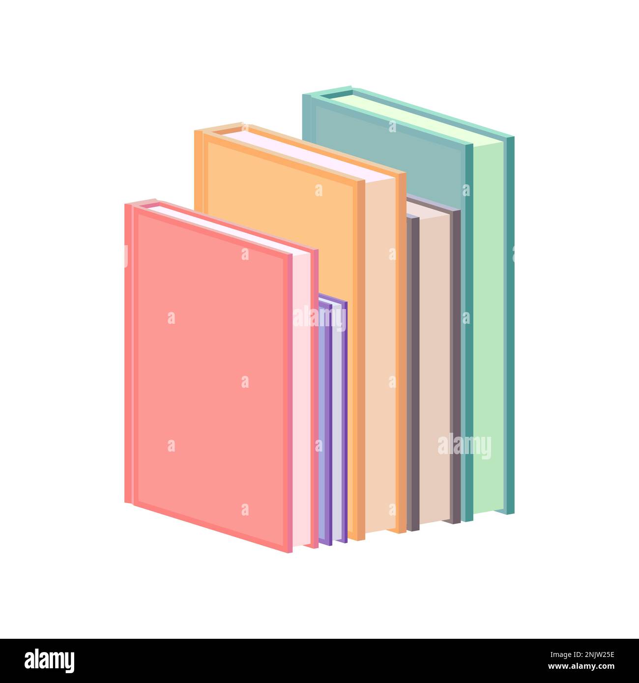 Books in flat design style, vector illustration Stock Vector Image ...