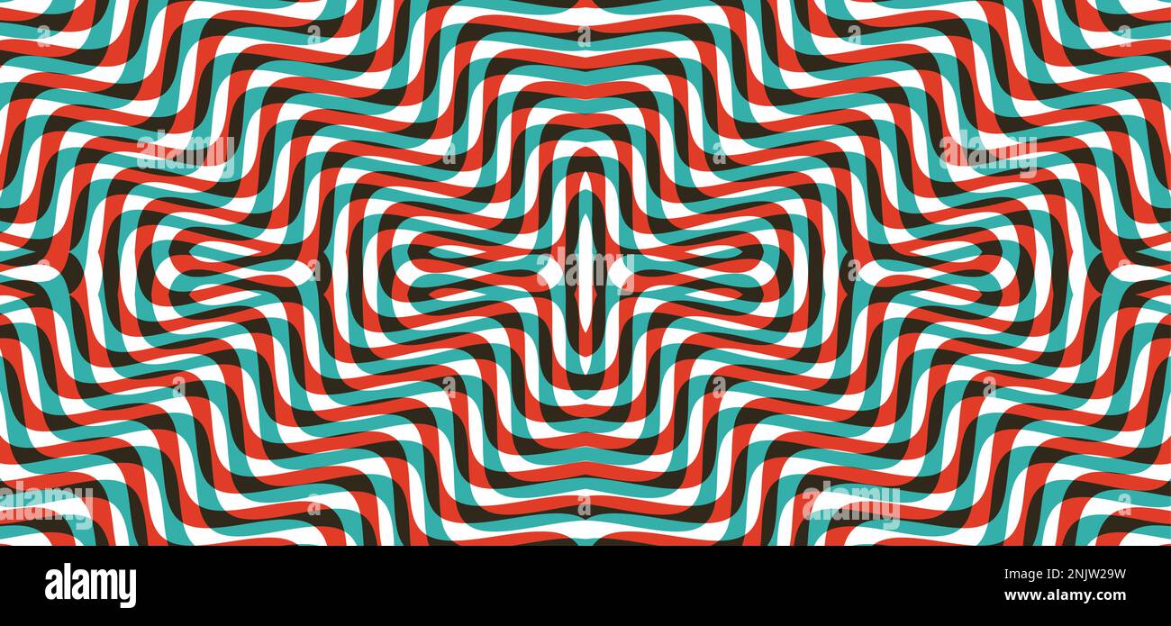 Pattern with optical illusion. Black and white design. Abstract striped ...