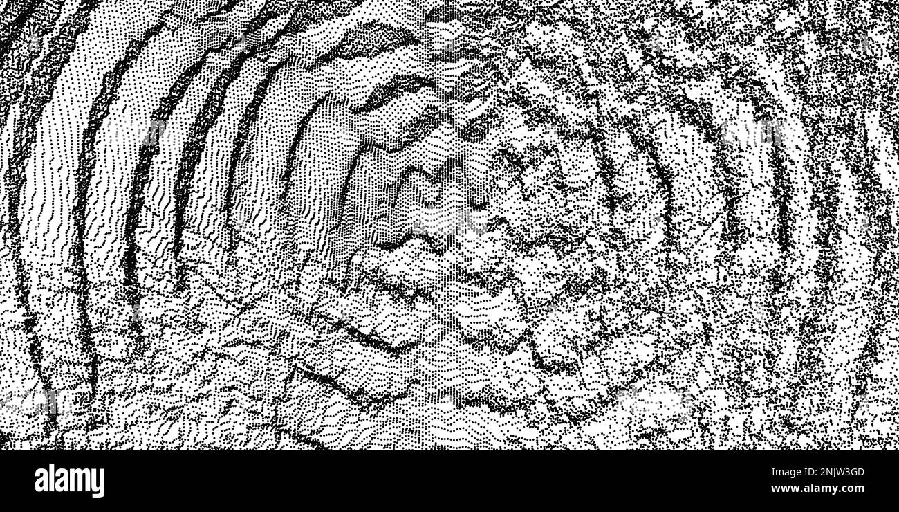 3D wavy background with ripple effect. Vector illustration with ...