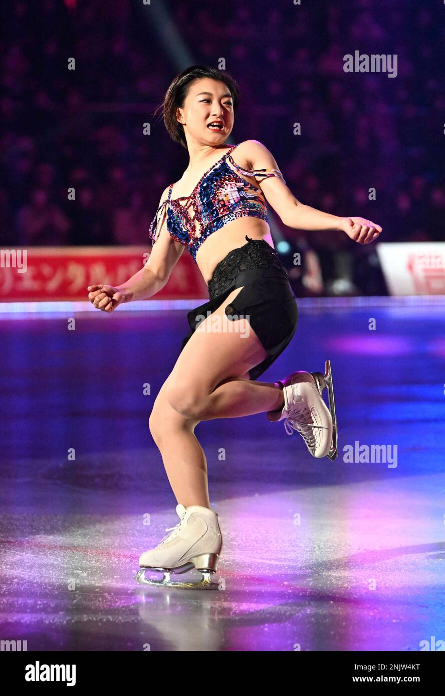 Kaori Sakamoto of Japan performs during the Dream on Ice 2022 at KOSÉ Shin-Yokohama Skate Center ...