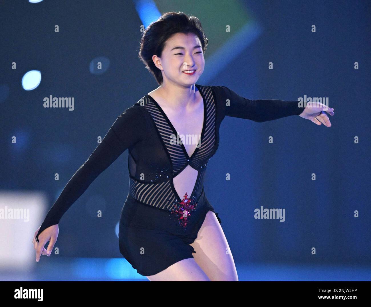 Kaori Sakamoto of Japan performs during the Dream on Ice 2022 at KOSÉ ...