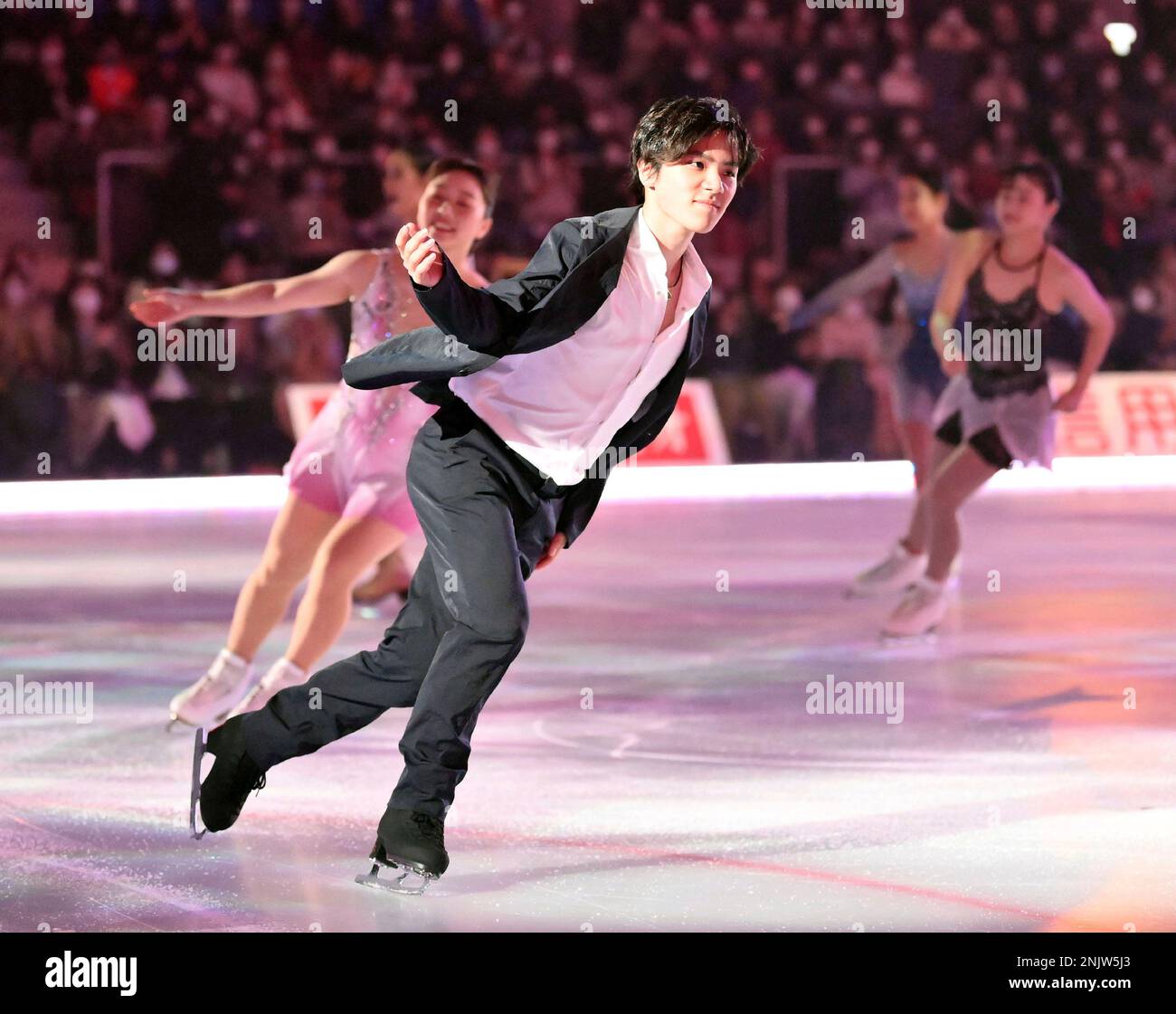 Shoma Uno of Japan performs during the Dream on Ice 2022 at KOSÉ Shin ...