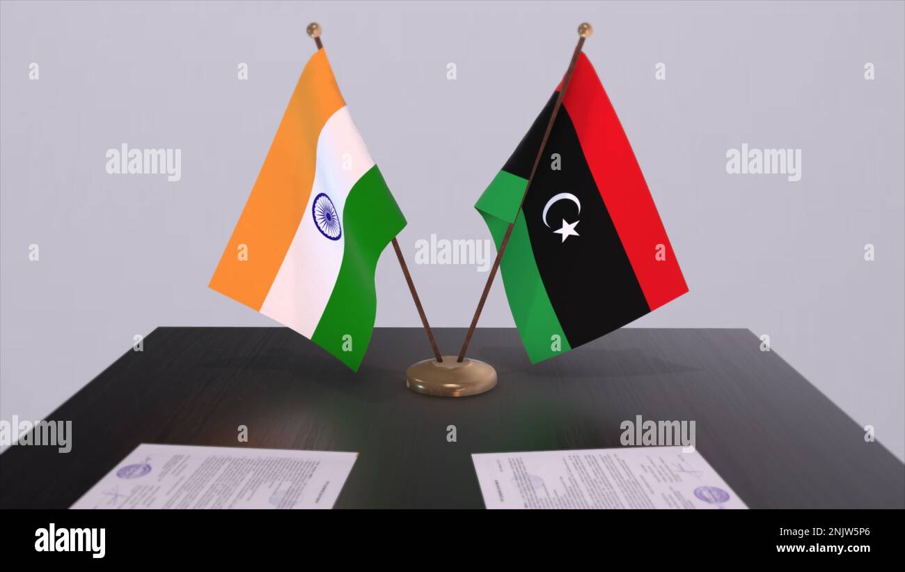 Libya india flag hi-res stock photography and images - Alamy