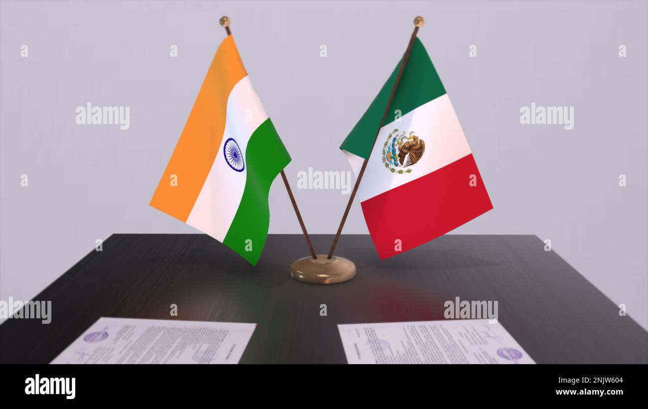 Mexico india flag hi-res stock photography and images - Alamy