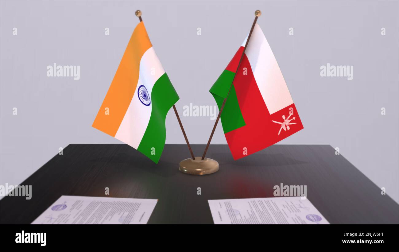 Oman india flag hi-res stock photography and images - Alamy