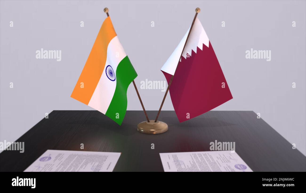 Qatar india flag hi-res stock photography and images - Alamy