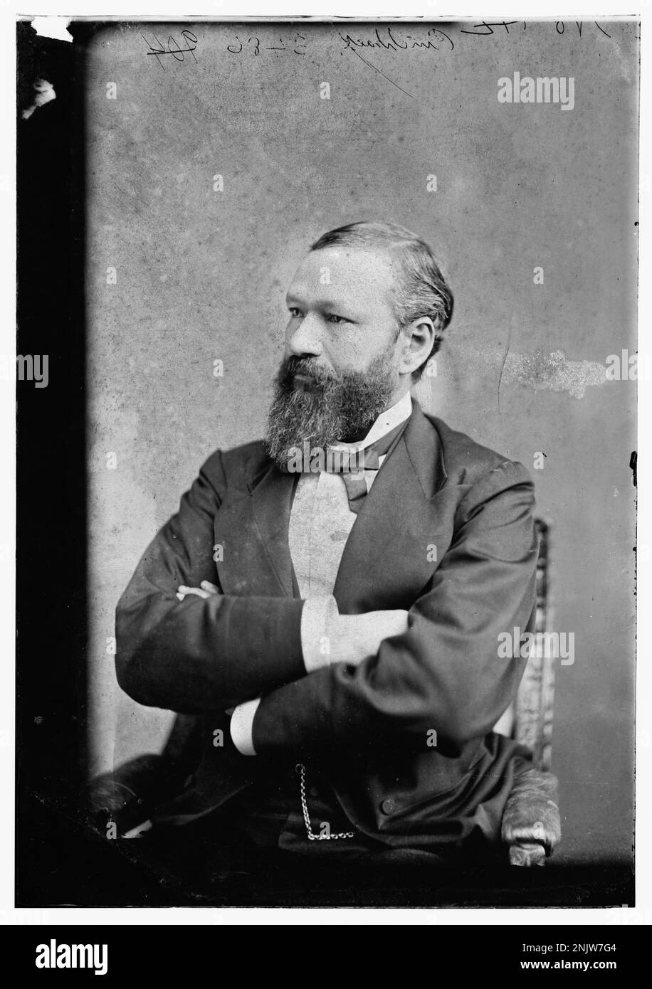 A portrait of Pinckney Benton Stewart Pinchback, the first African ...