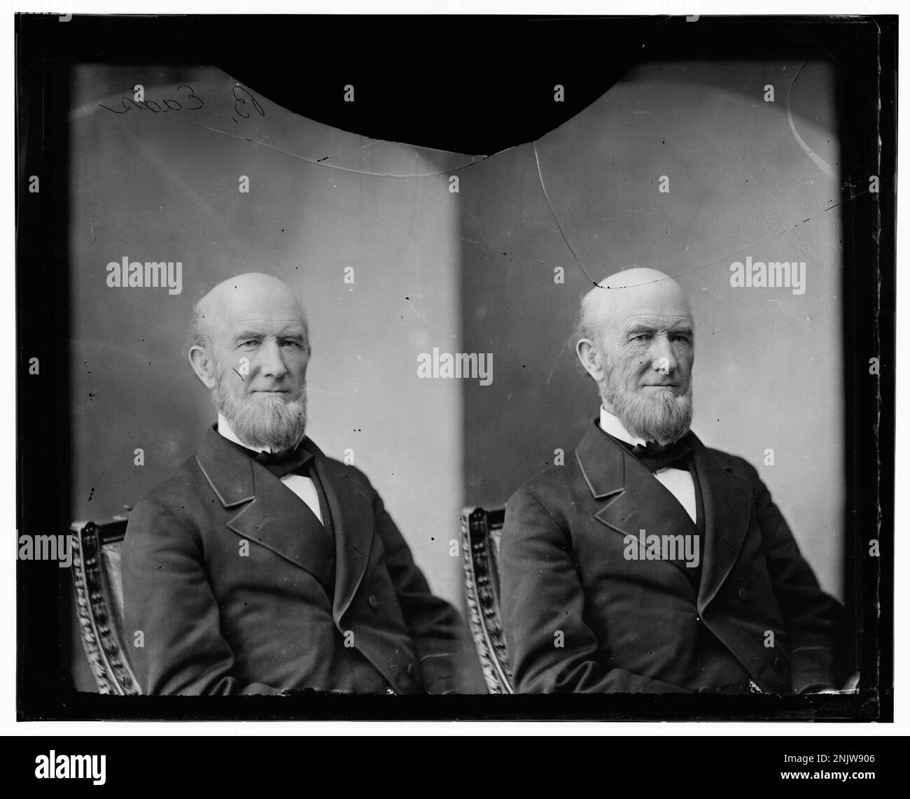 Portrait of Hon. James Eads, the engineer behind the St. Louis Bridge ...