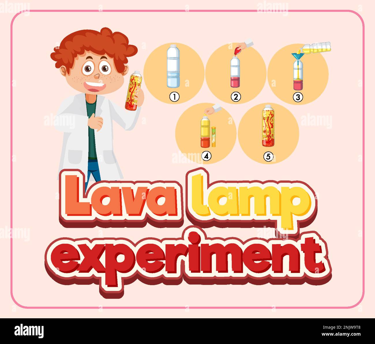 Lava lamp science experiment illustration Stock Vector Image & Art - Alamy