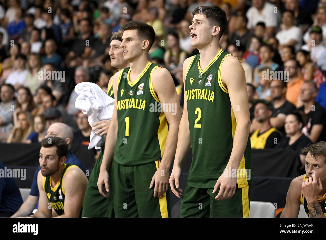 Nick Marshall of the Boomers and Alex Toohey of the Boomers on the ...
