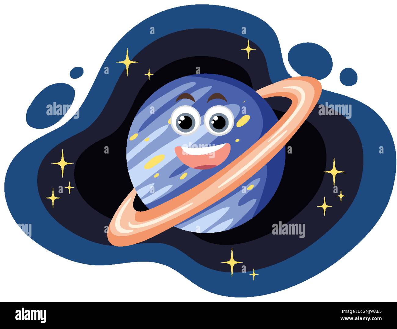 Saturn cartoon clipart Cut Out Stock Images & Pictures - Alamy
