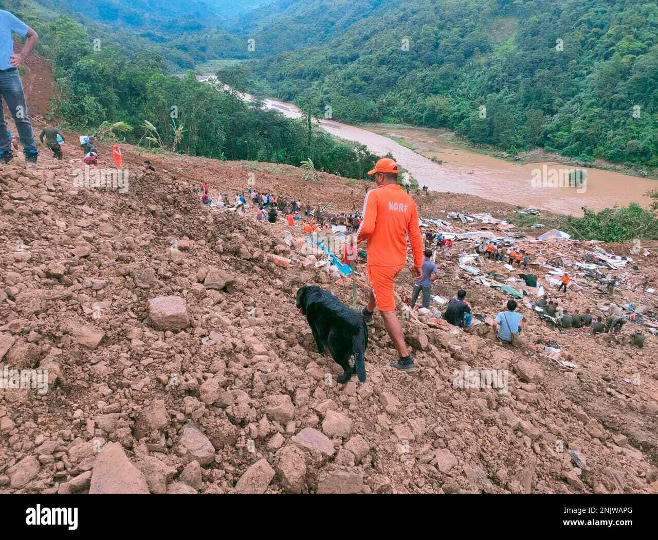 This photograph provided by India's National Disaster Response Force ...