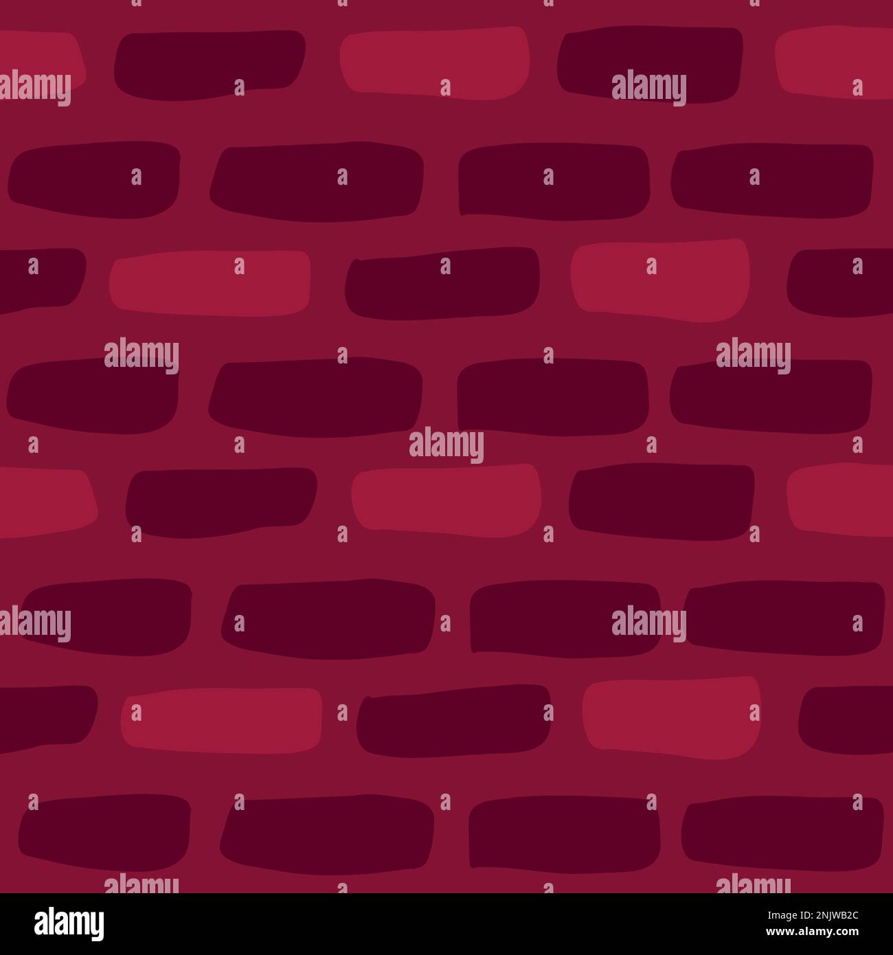 Colorful brick seamless pattern vector. Vector illustration in flat ...
