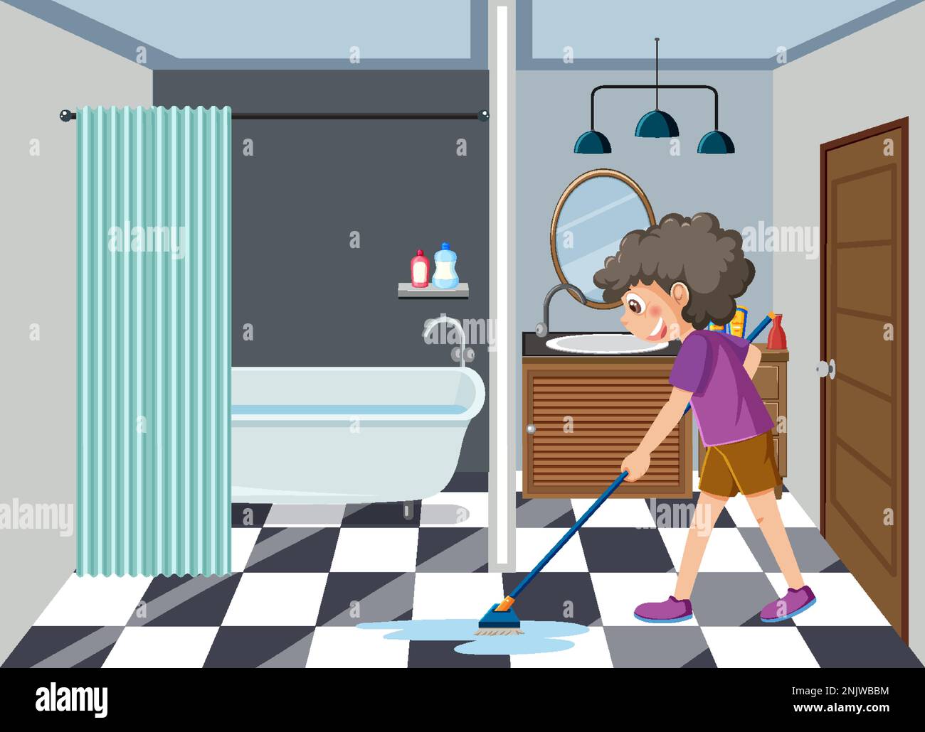 Children bathtub Stock Vector Images - Alamy