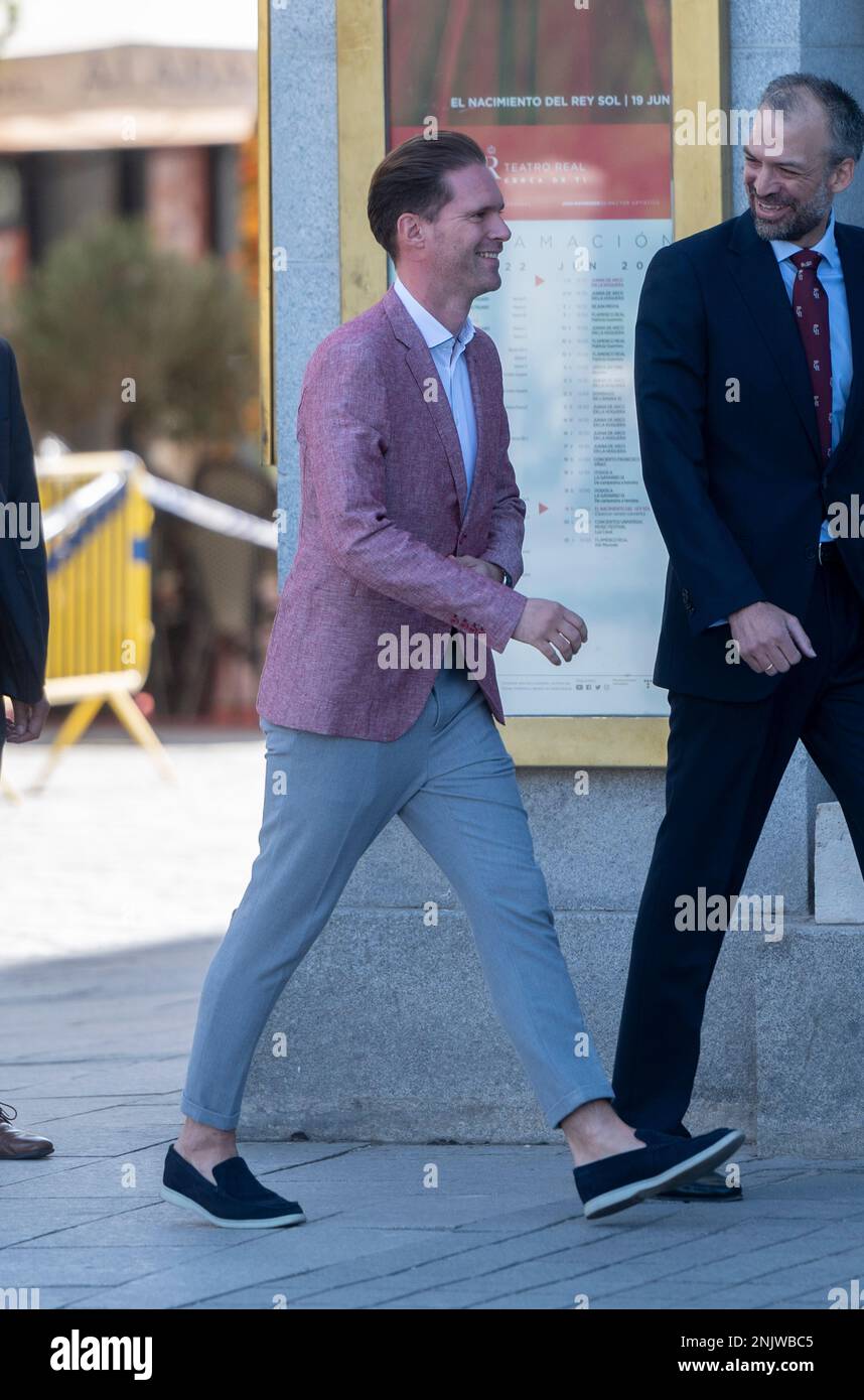The husband of the President of Luxembourg, Gauthier Destenay, on his ...