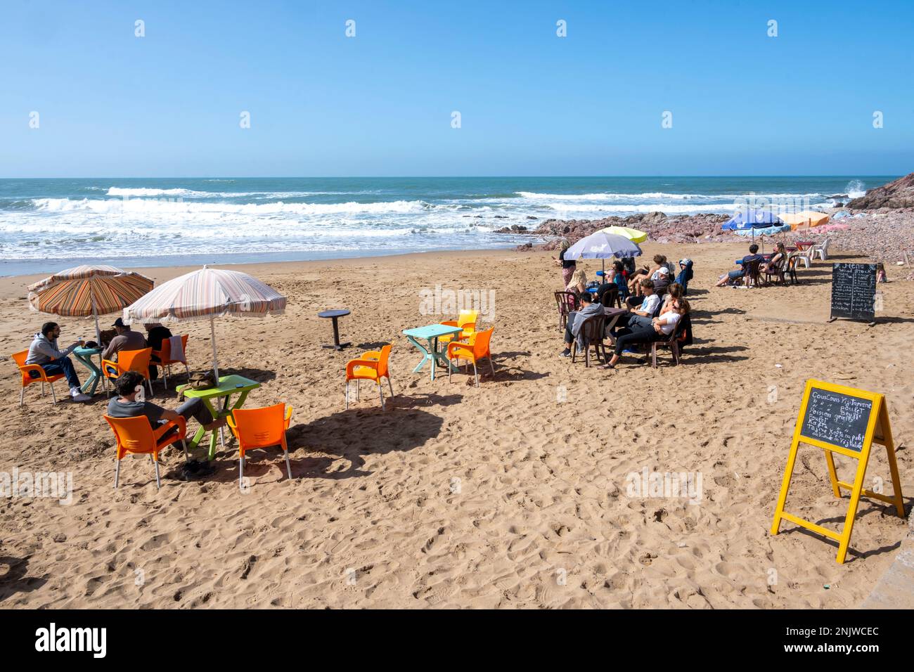 Afrika, Marokko, Mirleft, Plage Aftas Stock Photo - Alamy