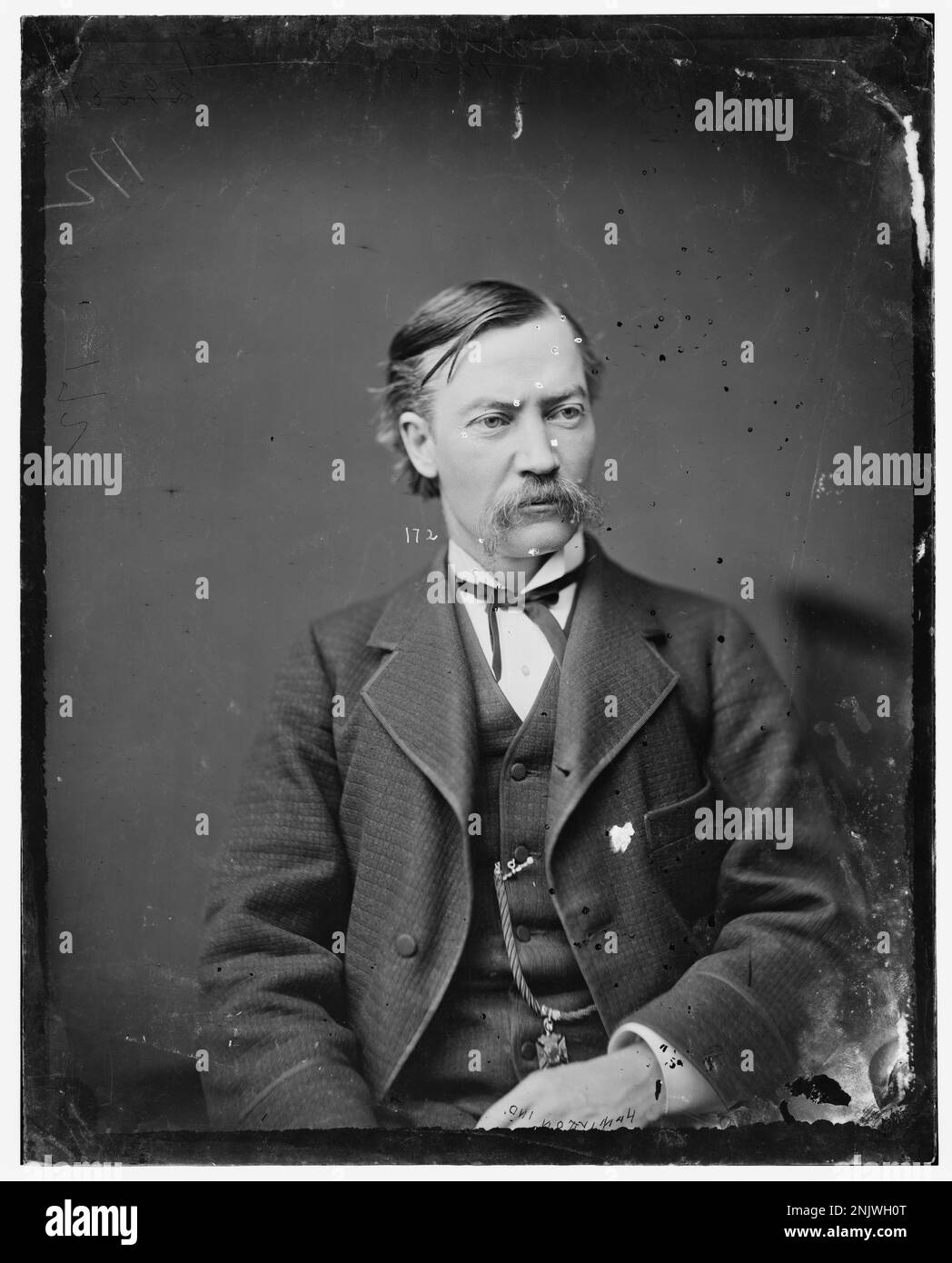 Portrait of Hon. Andrew H. Hamilton, a political figure from Indiana ...