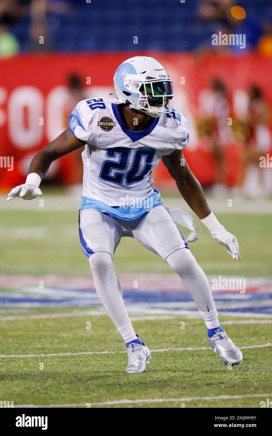 CANTON, OH - JUNE 25: New Orleans Breakers linebacker Vontae Diggs (20 ...