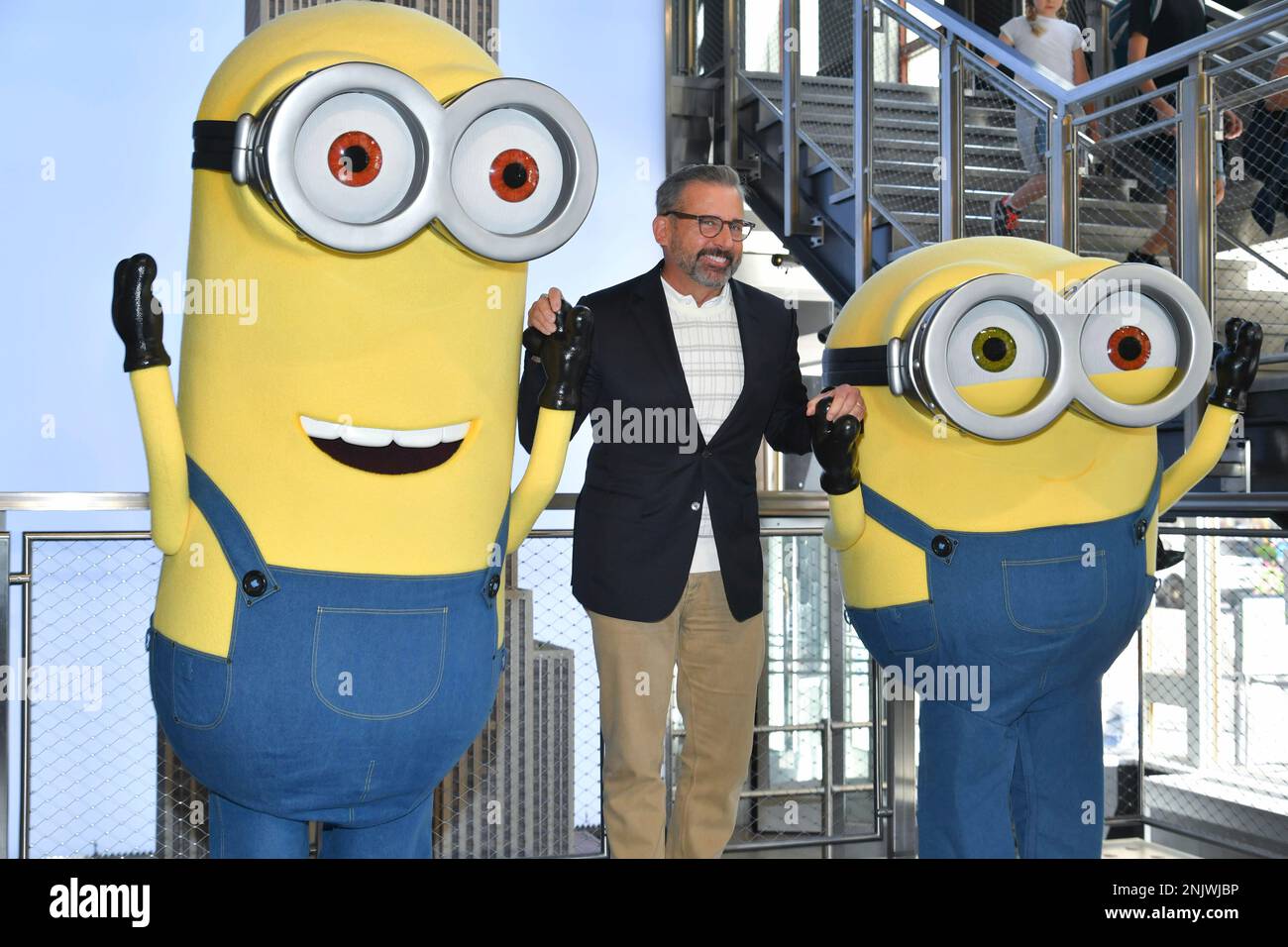 Photo by: NDZ/STAR MAX/IPx 2022 6/28/22 Steve Carell and two Minions ...