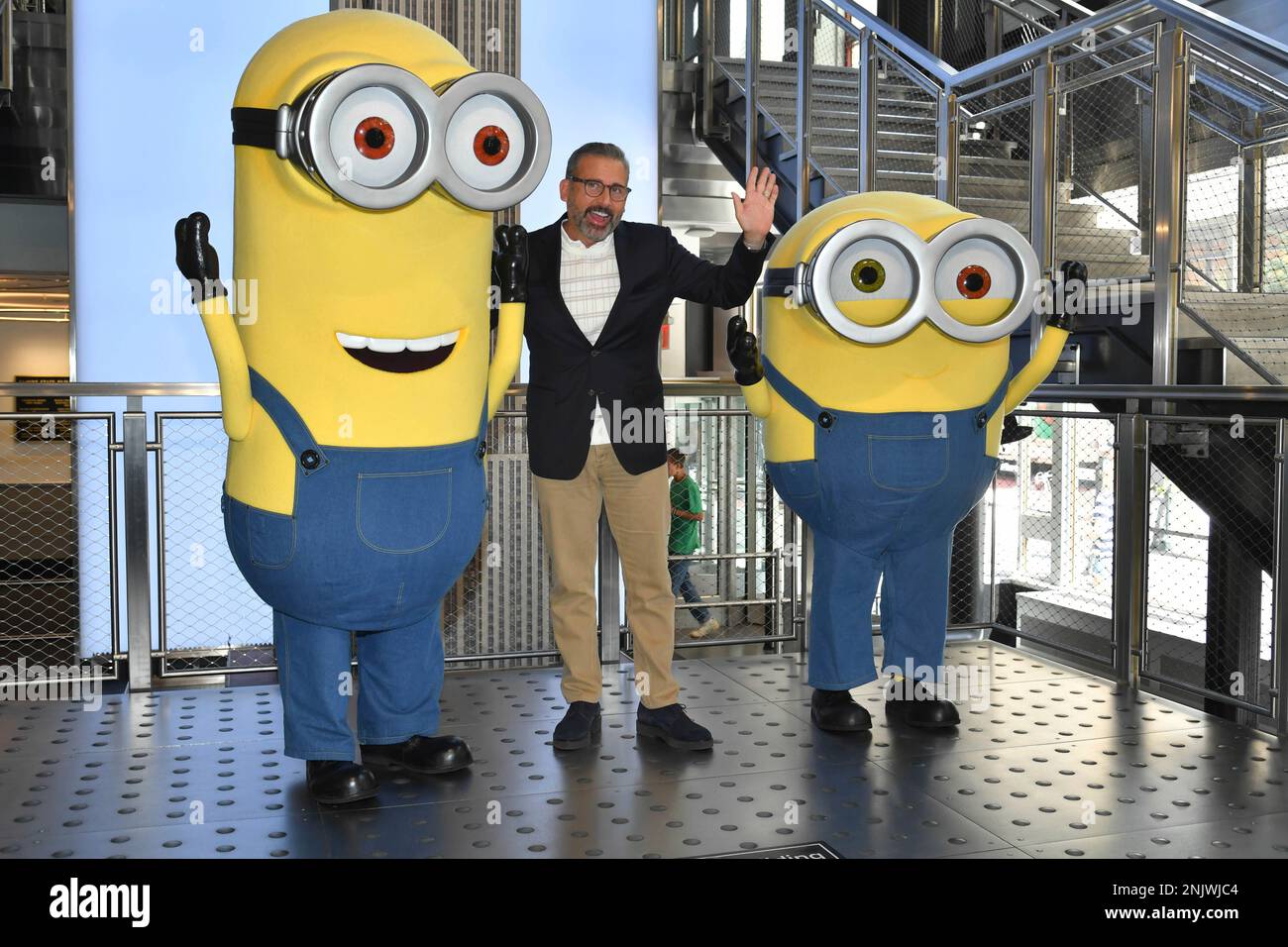 Photo by: NDZ/STAR MAX/IPx 2022 6/28/22 Steve Carell and two Minions ...