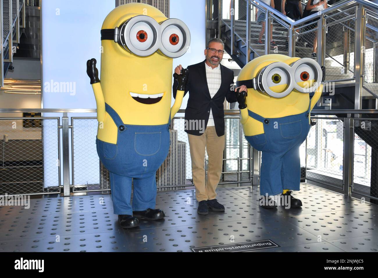 Photo by: NDZ/STAR MAX/IPx 2022 6/28/22 Steve Carell and two Minions ...