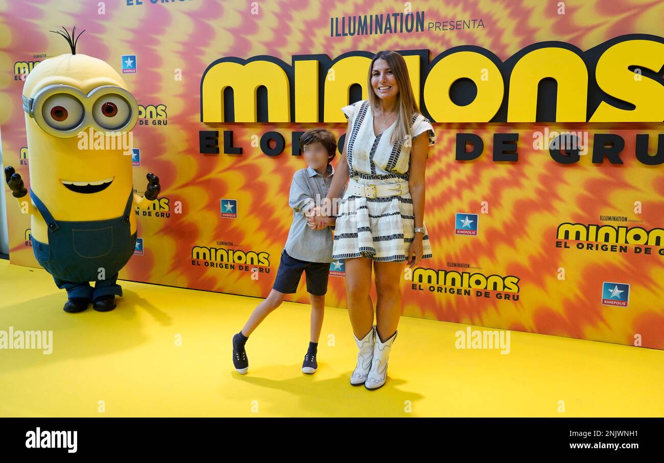 Silvia Casas and her son Pedro attend the premiere of the new movie of ...