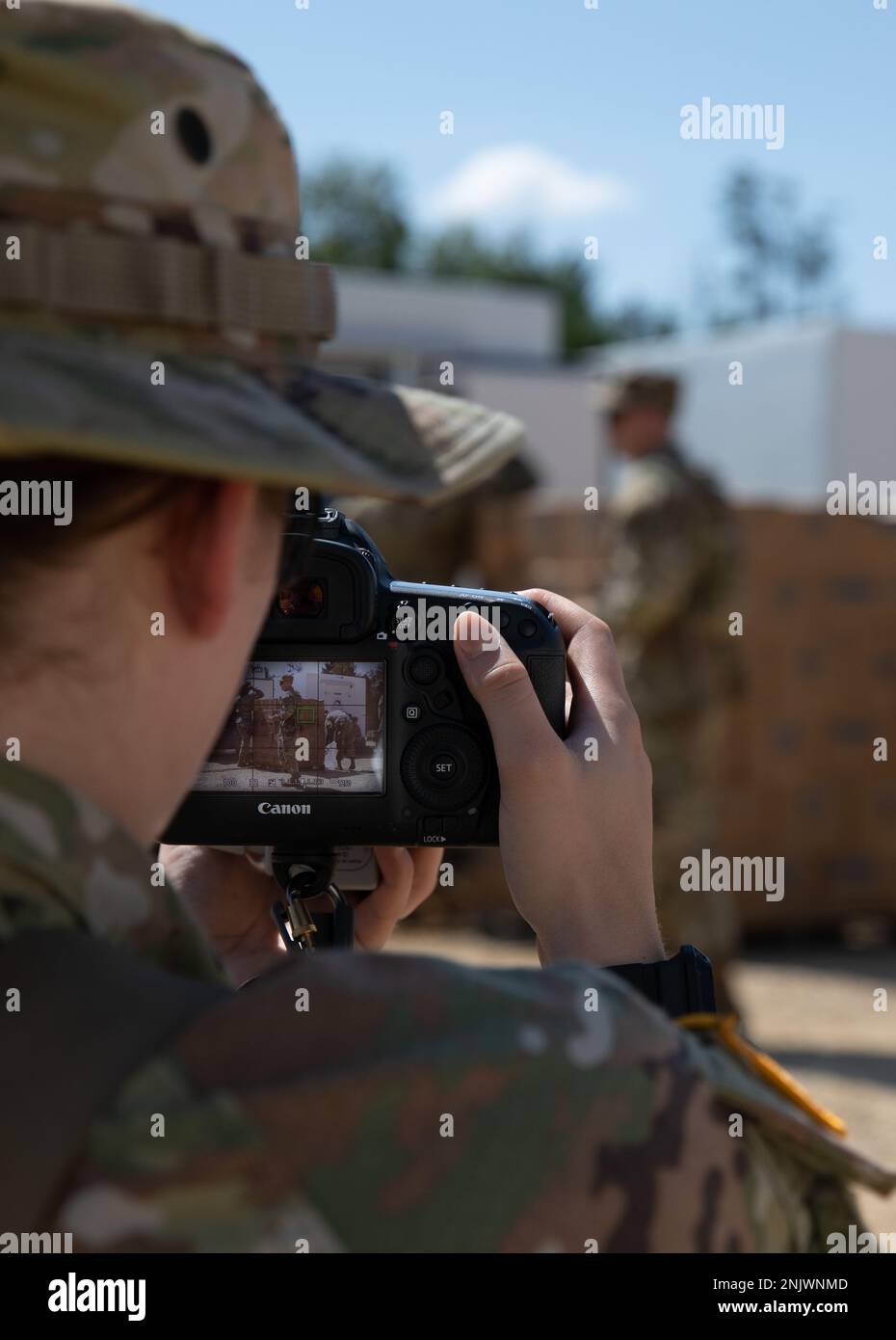U.S. Army Reserve Spc. Veronica Hamilton, with the 354th Mobile Public ...