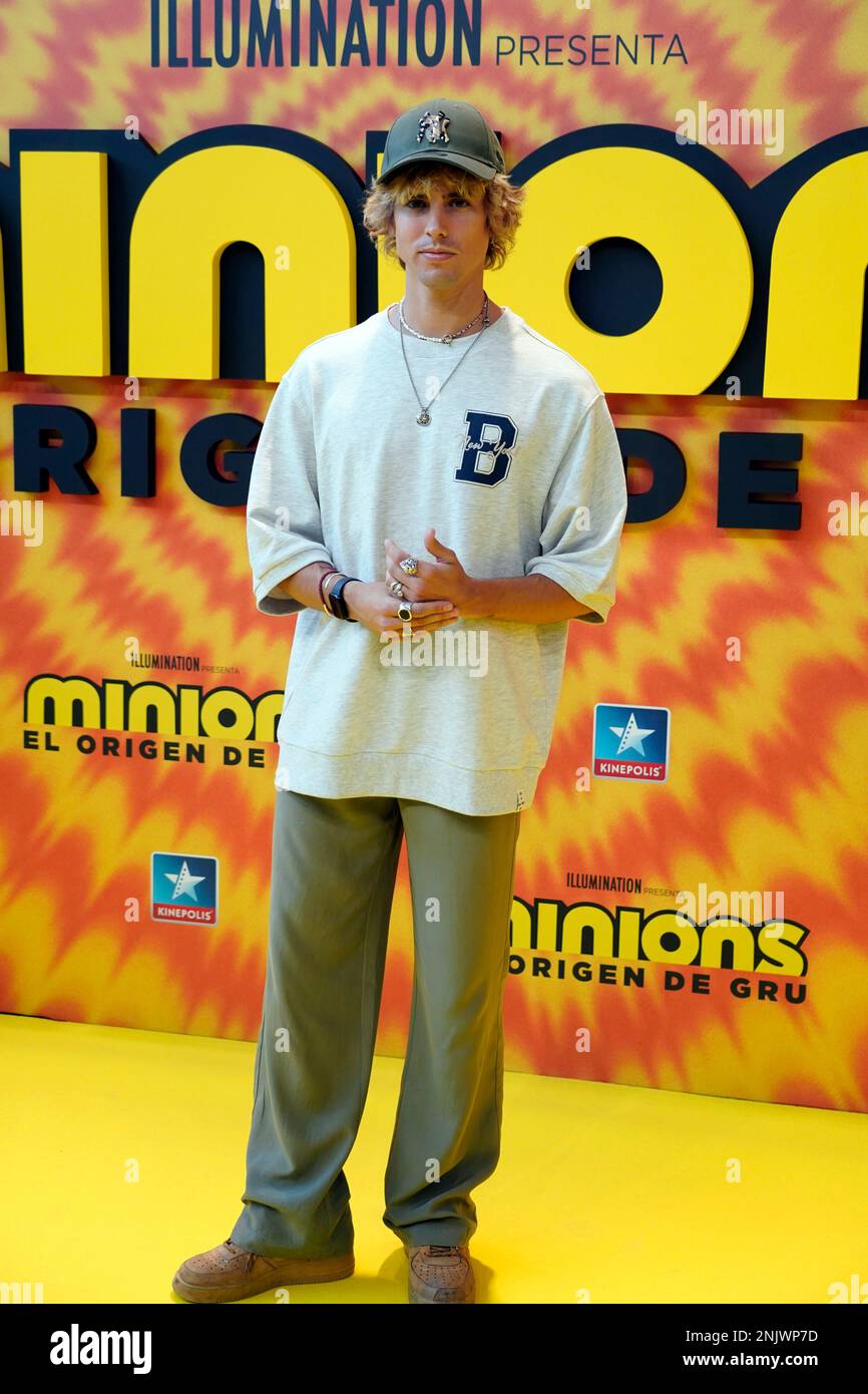 Mike Fajardo attends the premiere of the new movie of the Minions saga ...
