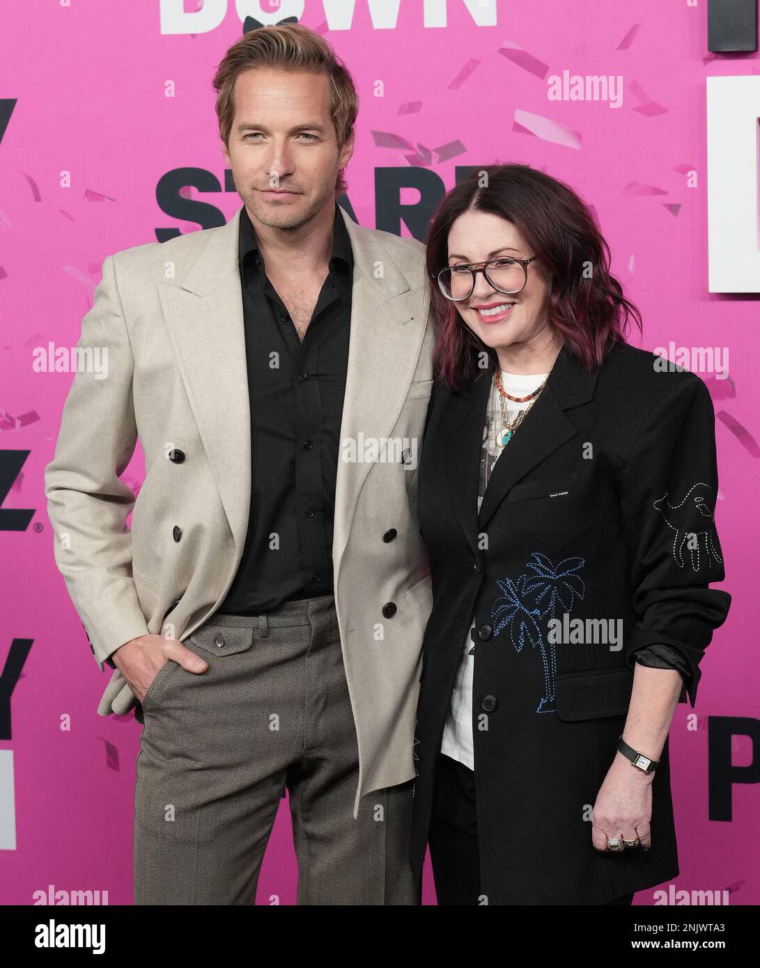 Westwood, CA, February 22, 2023. (L-R) Ryan Hansen and Megan Mullally ...