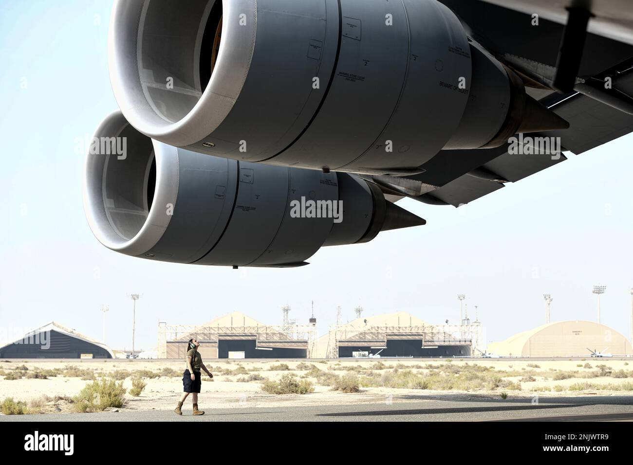 An Airman assigned to the 60th Aircraft Maintenance Squadron inspects ...