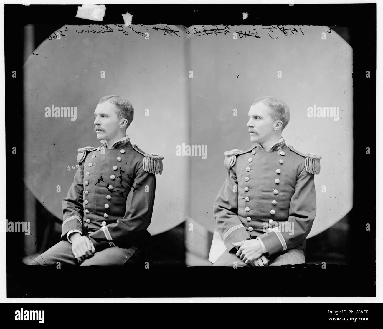 Portrait of J.E. Paine, U.S. Army Paymaster, preserved in the Brady ...
