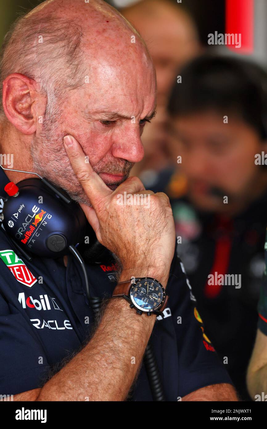 Sakhir, Bahrain. 23rd February 2023. Adrian Newey (GBR) Red Bull Racing ...