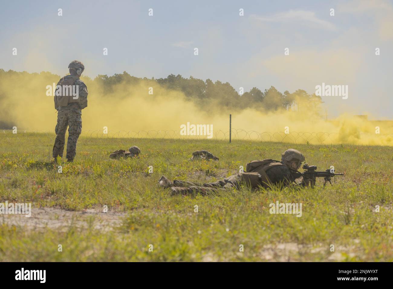 U.S. Marines with 2d Combat Engineer Battalion (CEB), 2d Marine ...