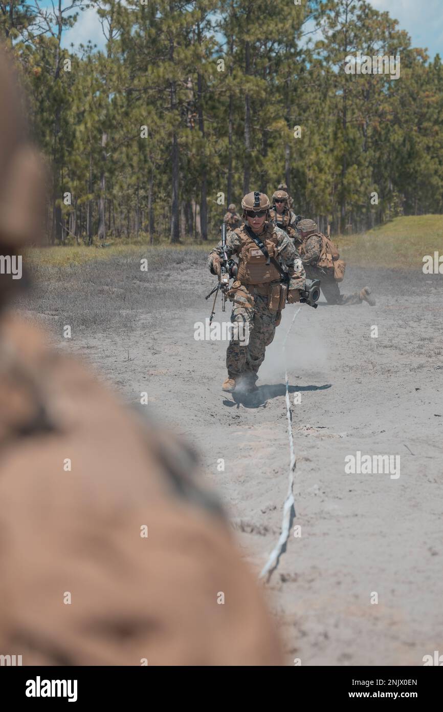 U.S. Marines with 2d Combat Engineer Battalion (CEB), 2d Marine ...