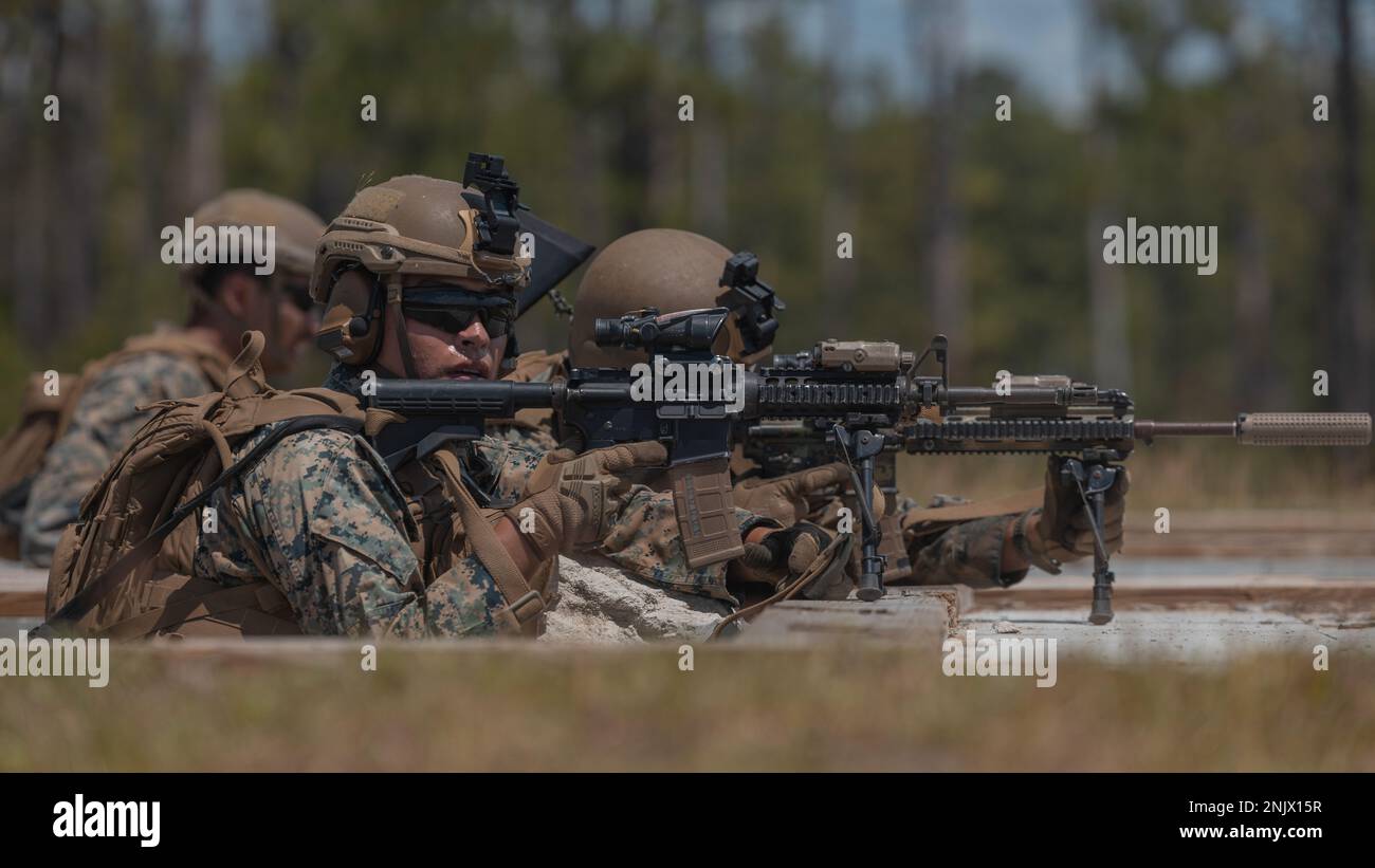 U.S. Marines with 2d Combat Engineer Battalion (CEB), 2d Marine ...