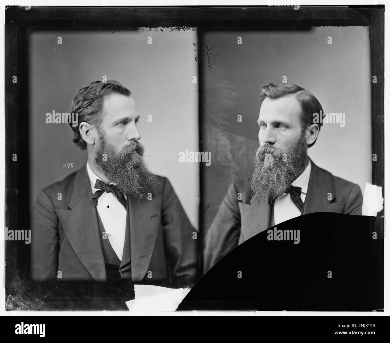 Portrait of Jonas Hartzell McGowan, Private in the 5th Michigan ...