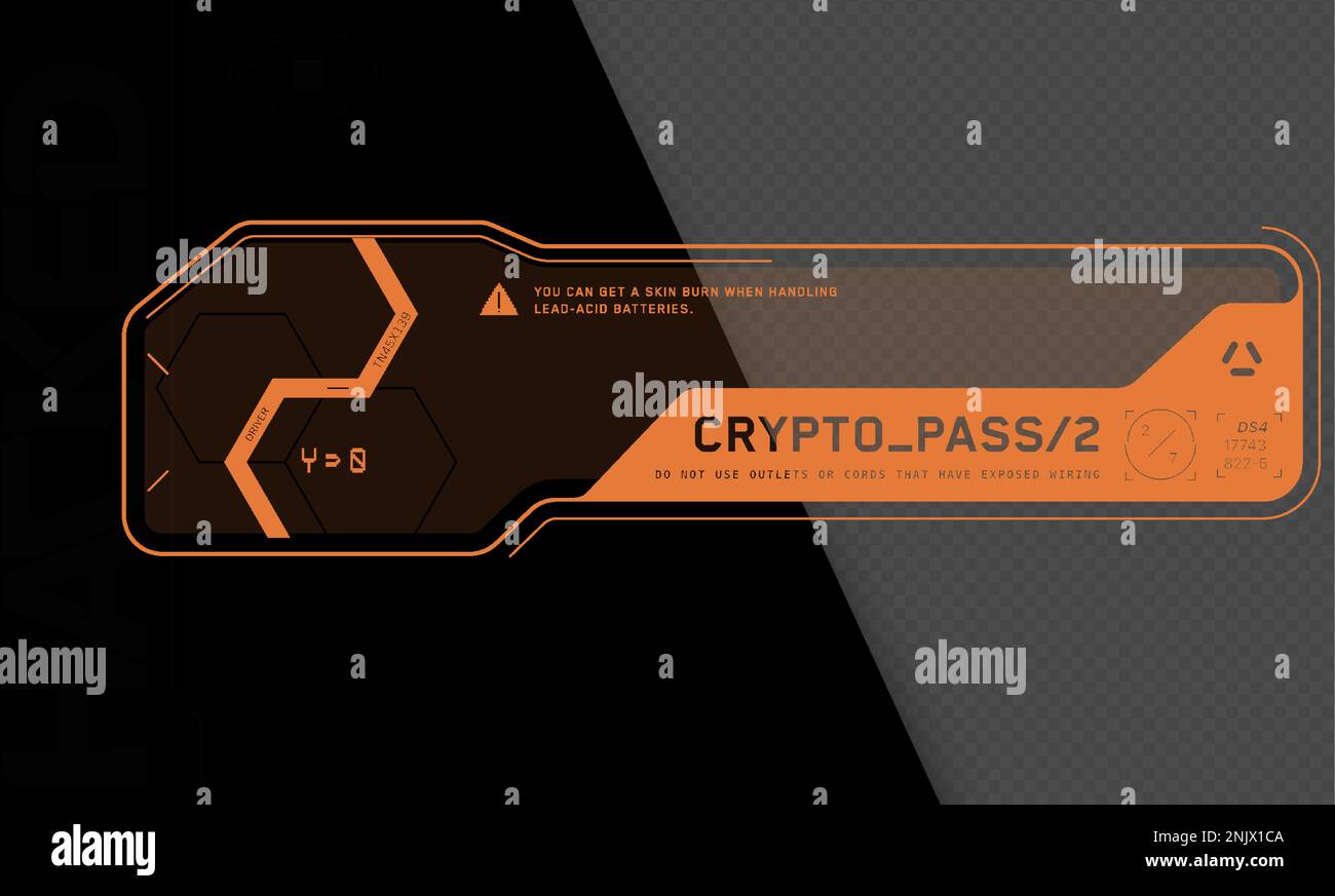 Cyberpunk decal. Vector sticker, label in futuristic style. Sci fi ...