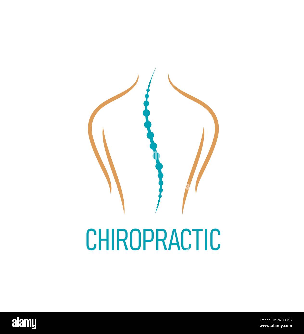 Chiropractic, spine pain therapy icon. Chiropractic massage, spine ...