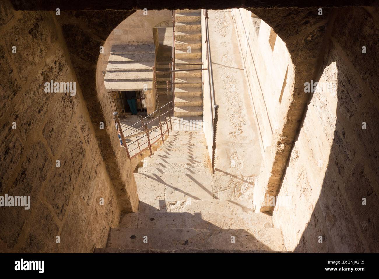Inside the Torres de Serranos tower in Valencia Spain Stock Photo - Alamy