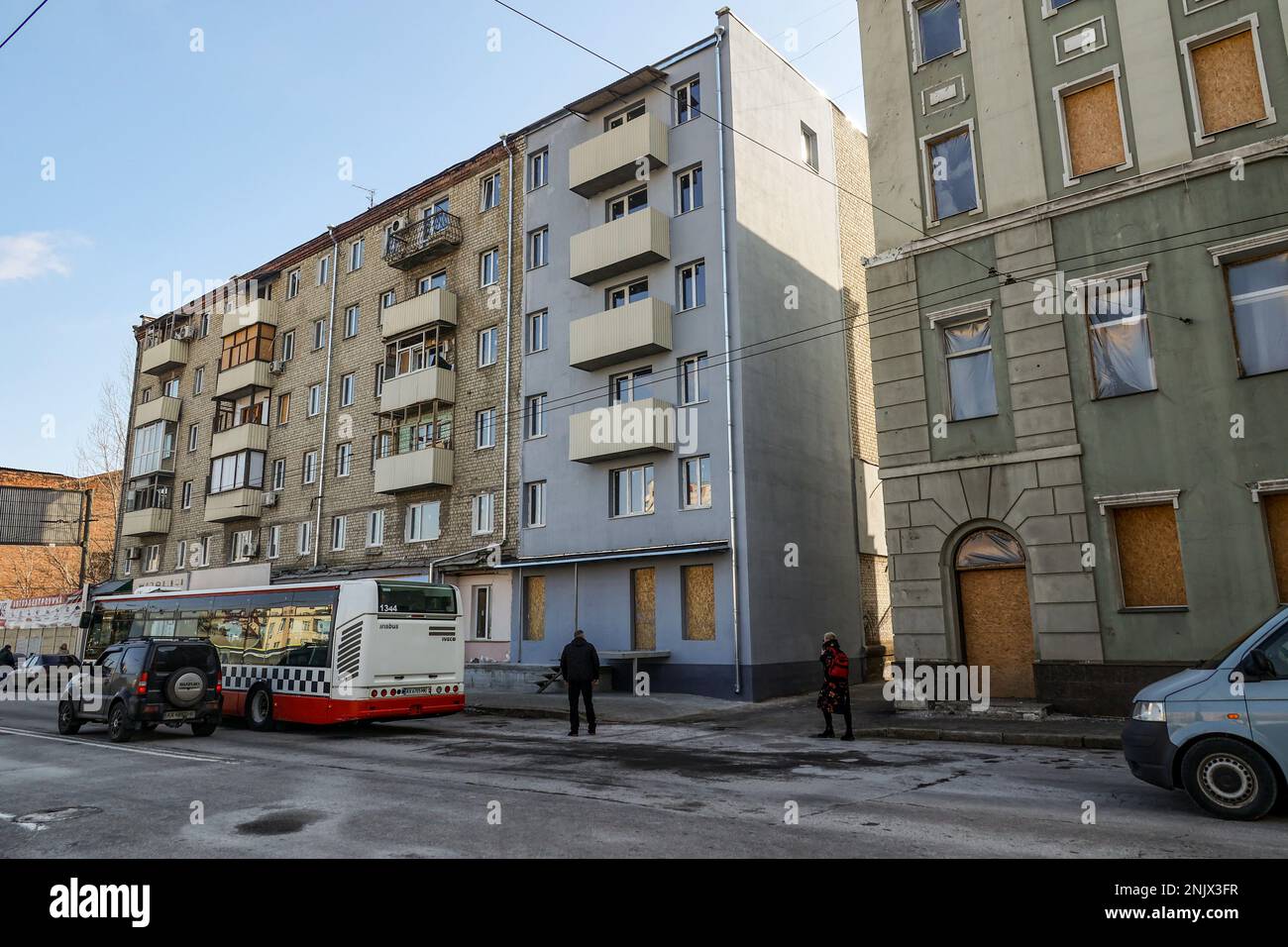 Non Exclusive: KHARKIV, UKRAINE - FEBRUARY 22. 2023 - The section of ...