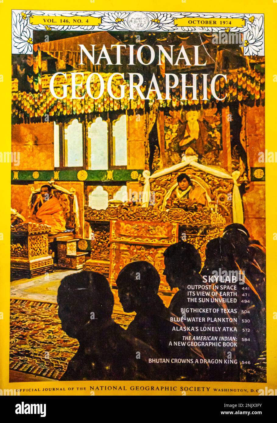 National geographic magazine cover, October 1974 Stock Photo - Alamy
